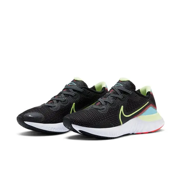 Nike Renew Run Athletic Sneakers - Blackgreenblue