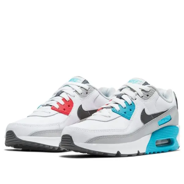 Nike Max 90 Leather Sneakers - White/red/blue