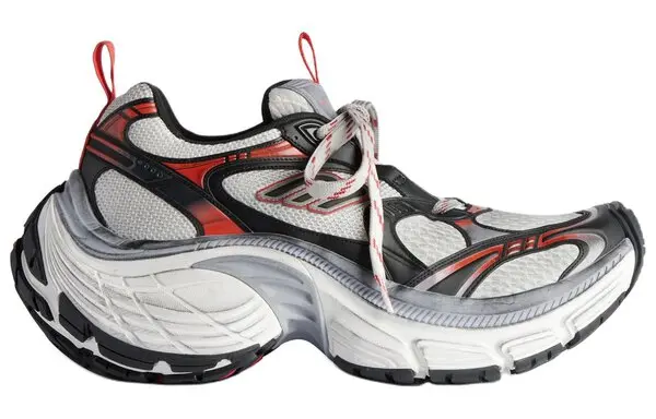 Balenciaga 10xl Sneaker - Grey/white/red