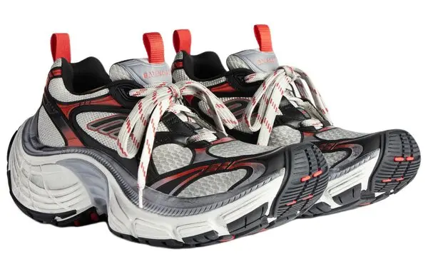 Balenciaga 10xl Sneaker - Grey/white/red