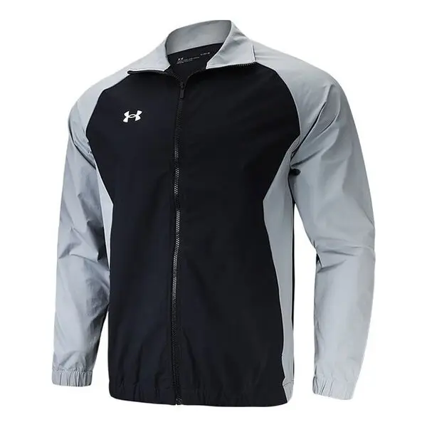 Under Armour Sportstyle Woven Full Zip Jacket - Black/grey