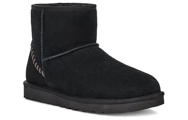 UGG Classic Mini Deco Suede Boot - Black