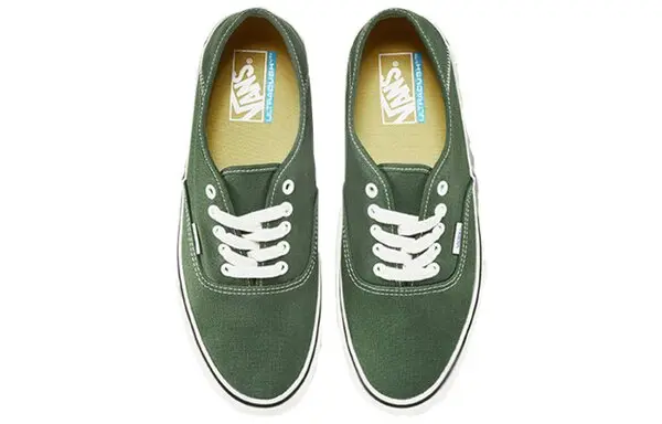 VANS Authentic Low Top Sneakers With Graphic Detailing - Green