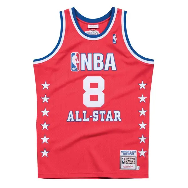 Mitchell & Ness Nba Kobe Bryant 2003 All-star West Authentic Jersey #8 - Red/white