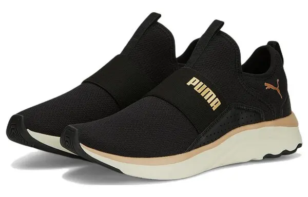 PUMA Softride Sophia Slip On Sneakers - Black