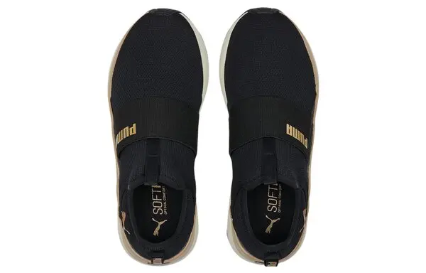PUMA Softride Sophia Slip On Sneakers - Black