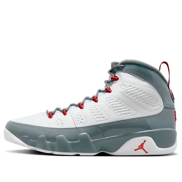 JORDAN Retro "fire Red" Sneakers - White/grey