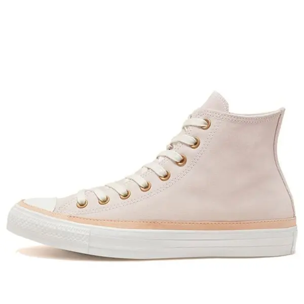 CONVERSE Chuck Taylor All Star High Top Vachetta Leather Trim Sneakers - Pink/blue