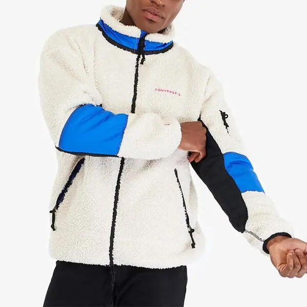 CONVERSE Colorblock Fleece Jacket - Sky