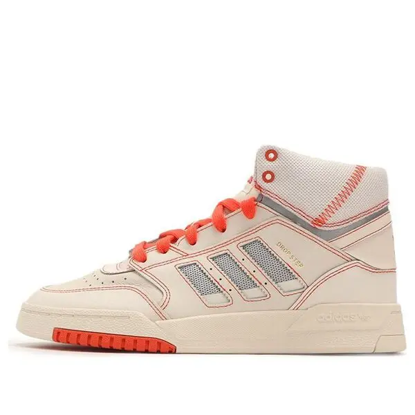 Adidas Originals Drop Step High Top Sneakers - White/orange