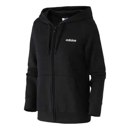 Adidas Training Sports Full Zip Hoodie - Black
