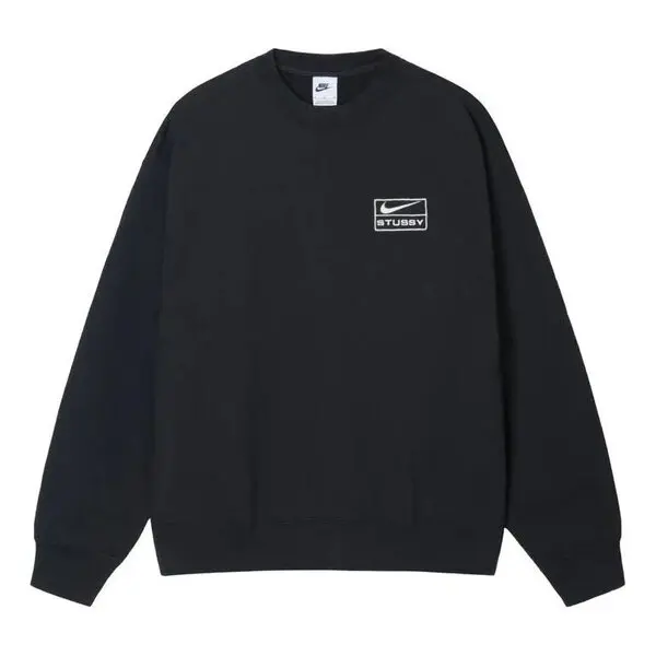 Nike X Stussy Wash Crew Fleece - Black