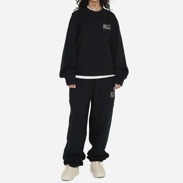 Nike X Stussy Wash Crew Fleece - Black