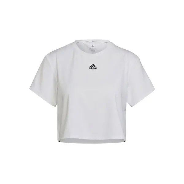 Adidas Cropped T-shirt With Crewneck - White