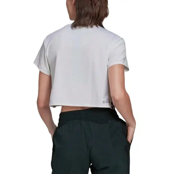 Adidas Cropped T-shirt With Crewneck