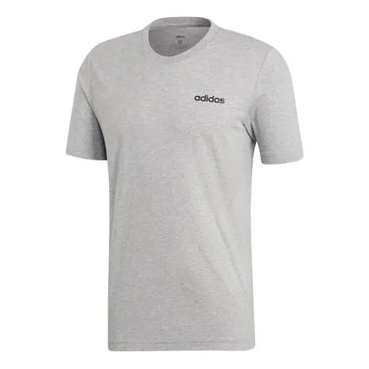 Adidas E Pin Tee Sports Stylish Round Neck Short Sleeve - Gray