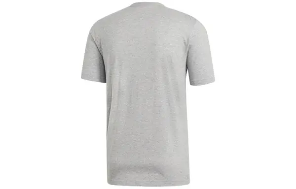 Adidas E Pin Tee Sports Stylish Round Neck Short Sleeve - Gray
