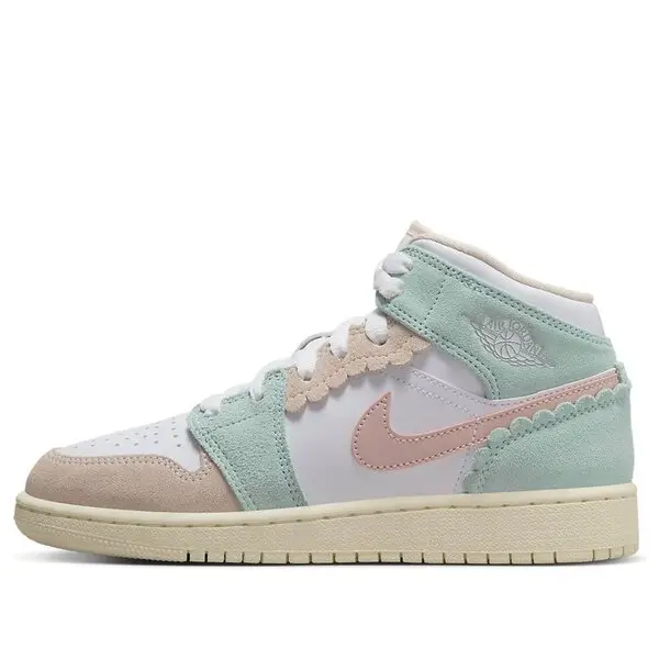 JORDAN 1 Mid Se Sneakers - White/pink Oxford-jd Ice-gv Ic
