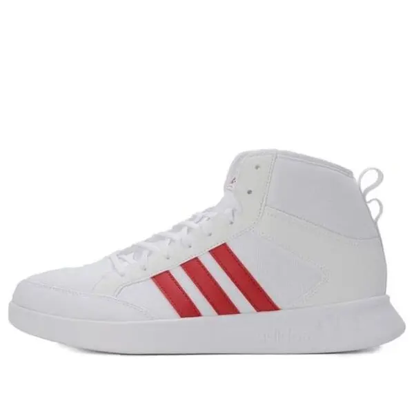 Adidas Court80s Mid Top Sneakers - White/red