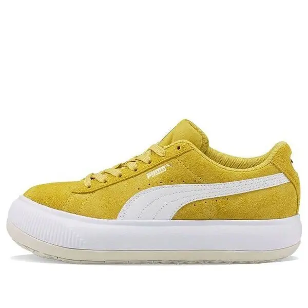 PUMA Suede Mayu "bamboo White - Yellow/white