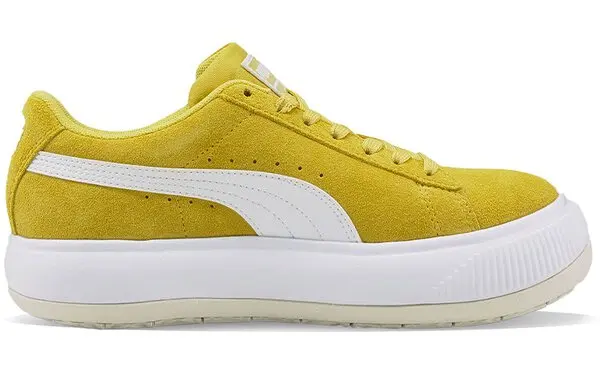 PUMA Suede Mayu "bamboo White - Yellow/white