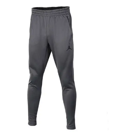 JORDAN Solid Color Logo Printing Elastic Waistband Sports Pants/trousers/joggers Gray - Default Color