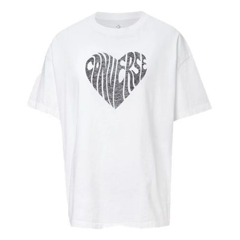 CONVERSE Heart Graphic T-shirt - White