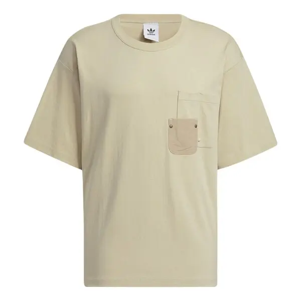 Adidas Originals Adicolor Pocket Tee 'beige - Beige/white