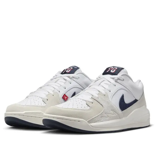 JORDAN Air Stadium 90 Sneakers - Light Bone/obsidian/gym Red