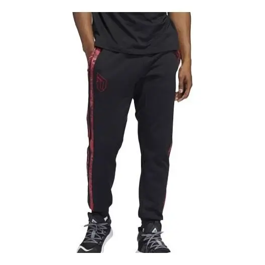 Adidas Mic Dame Pant Limited Side Stripe Basketball Sports Bundle Feet Pants - Black