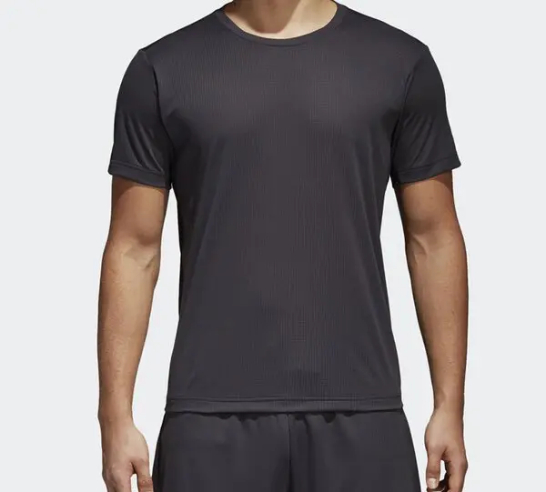 Adidas Logo Printing Sports Short Sleeve T-shirt - Black
