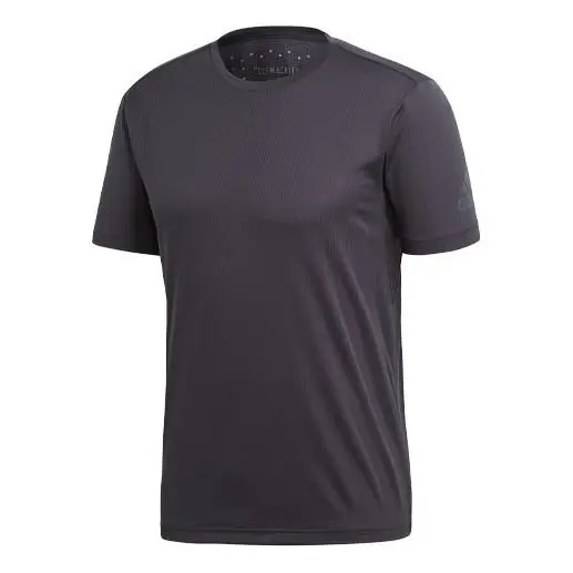 Adidas Logo Printing Sports Short Sleeve T-shirt - Black