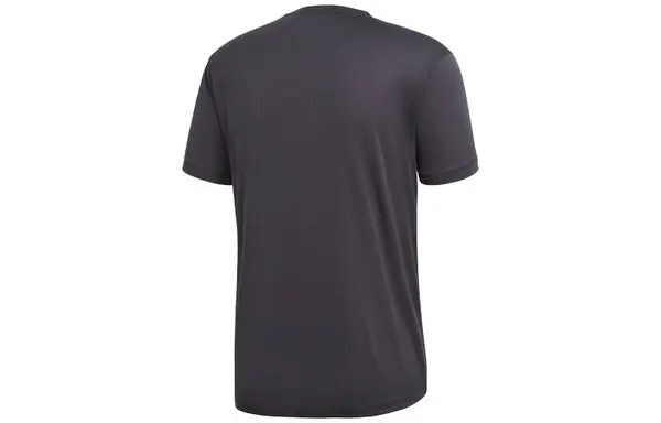 Adidas Logo Printing Sports Short Sleeve T-shirt - Black