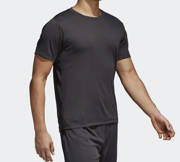 Adidas Logo Printing Sports Short Sleeve T-shirt - Black