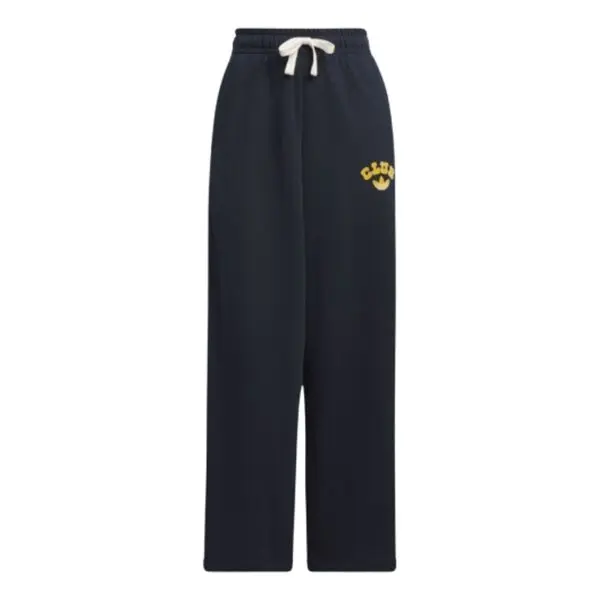 Adidas Collegiate Wide Leg Sweat Pants Asia Sizing - Black