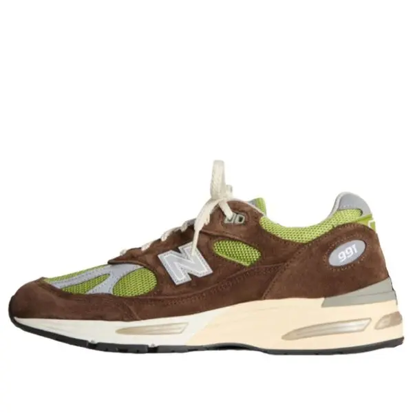 NEW BALANCE X Daniëlle Cathari X Kith 991v2 Miuk 'reverse Matcha - Chocolate Brown/pistachio