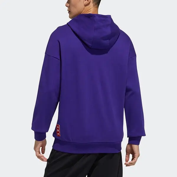 Adidas Series Cny Gfx Hs Printing Sports Hoodie - Purple