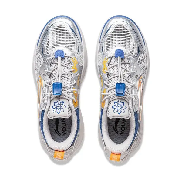 LI-NING Interstellar Sneakers - Silver/blue/yellow