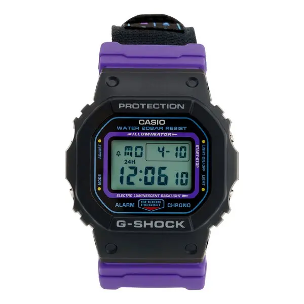 Casio G-shock Square Watch - Black/purple
