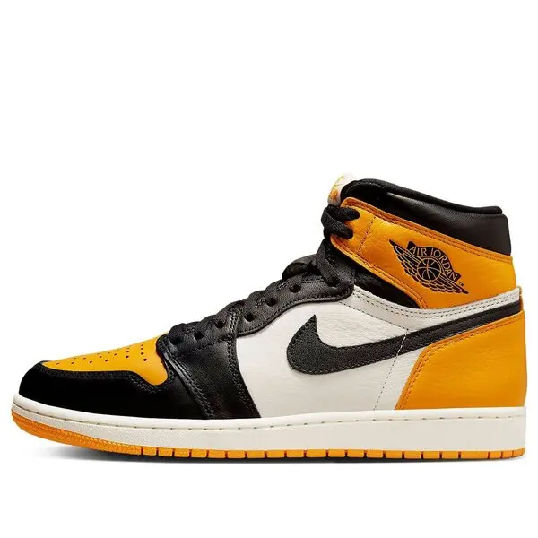 JORDAN 1 Retro High Og "yellow Toe White" Sneakers - Pollen/black/white