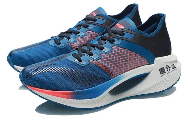 LI-NING Essential "blue Orange" Arhr121-4 Athletic Sneakers