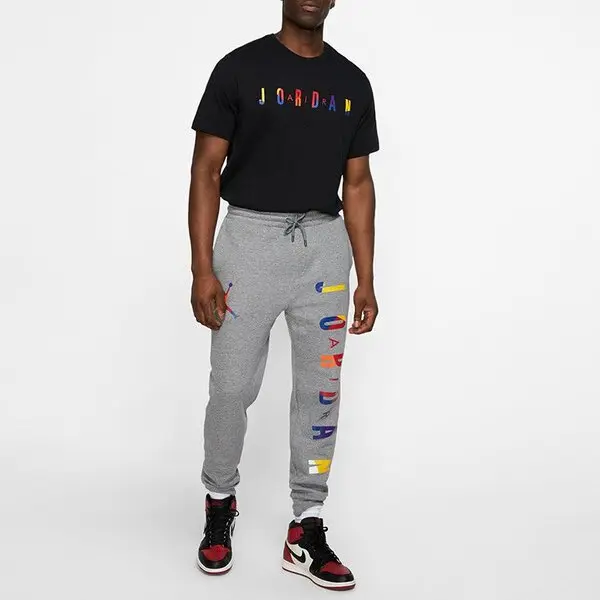JORDAN Short Sleeve Graphic Tee - Black
