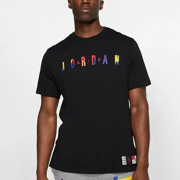JORDAN Short Sleeve Graphic Tee - Black