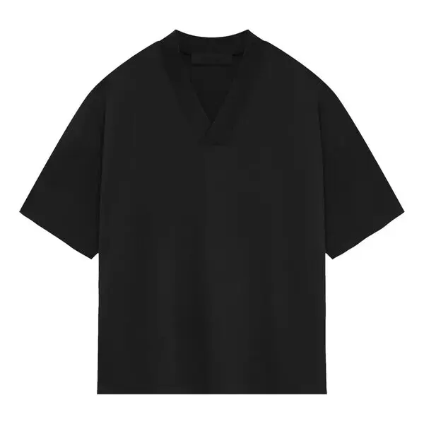Fear Of God Ss24 V Neck T-shirt 'jet - Black