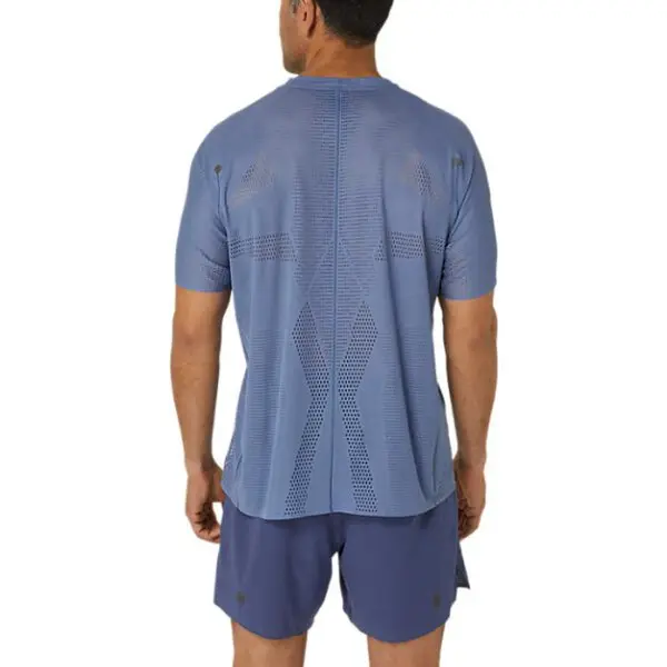 Asics Metarun Running T-shirt - Denim Blue