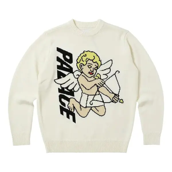 PALACE Temptation Knit Sweater - Cream/black