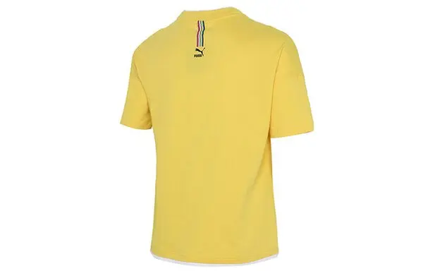 PUMA X Britto T-shirt 'yellow White Black - Yellow/white/black