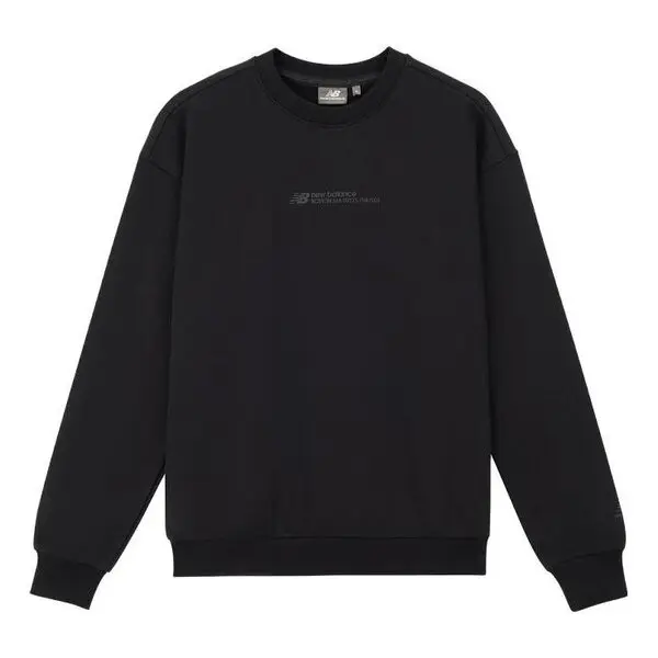 NEW BALANCE Casual Sweatshirt Asia Sizing 'black - Black/white