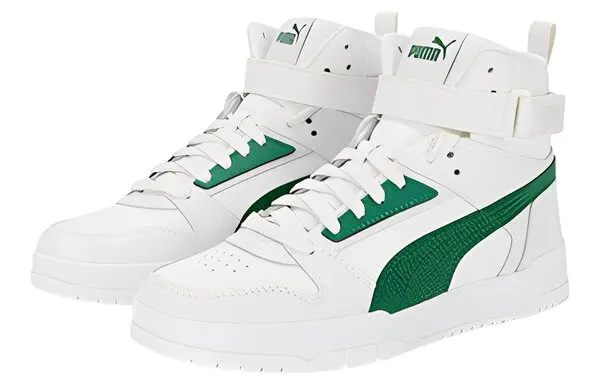 PUMA Rbd Game High Top Sneakers - White/green