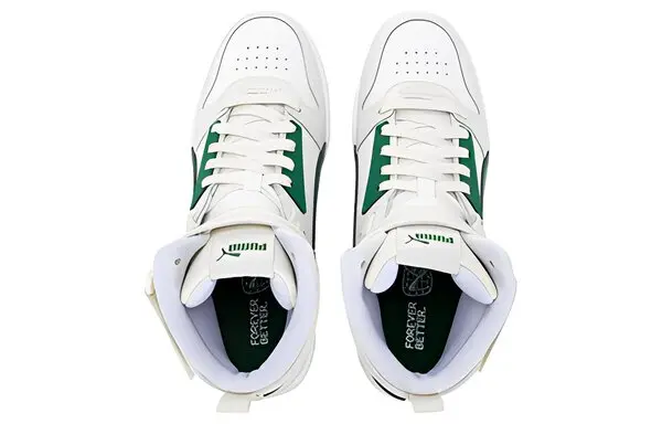 PUMA Rbd Game High Top Sneakers - White/green